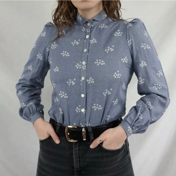 Puffed Sleeve Blouse - Etsy UK