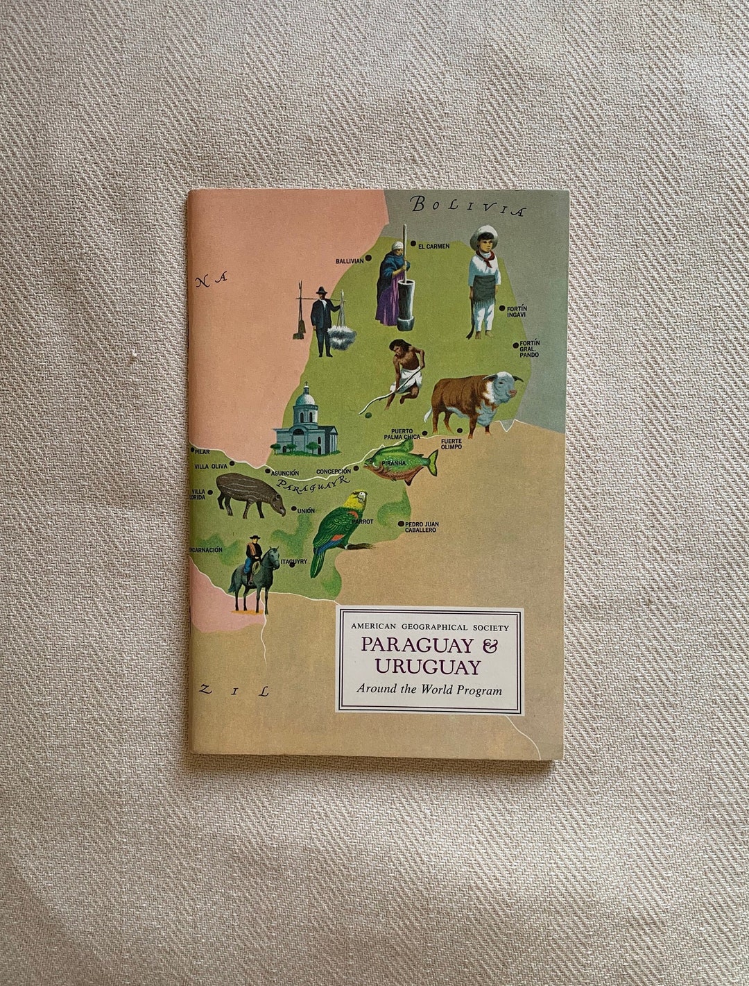 Vintage 1960s Travel Around the World Program Book - Paraguay and ...
