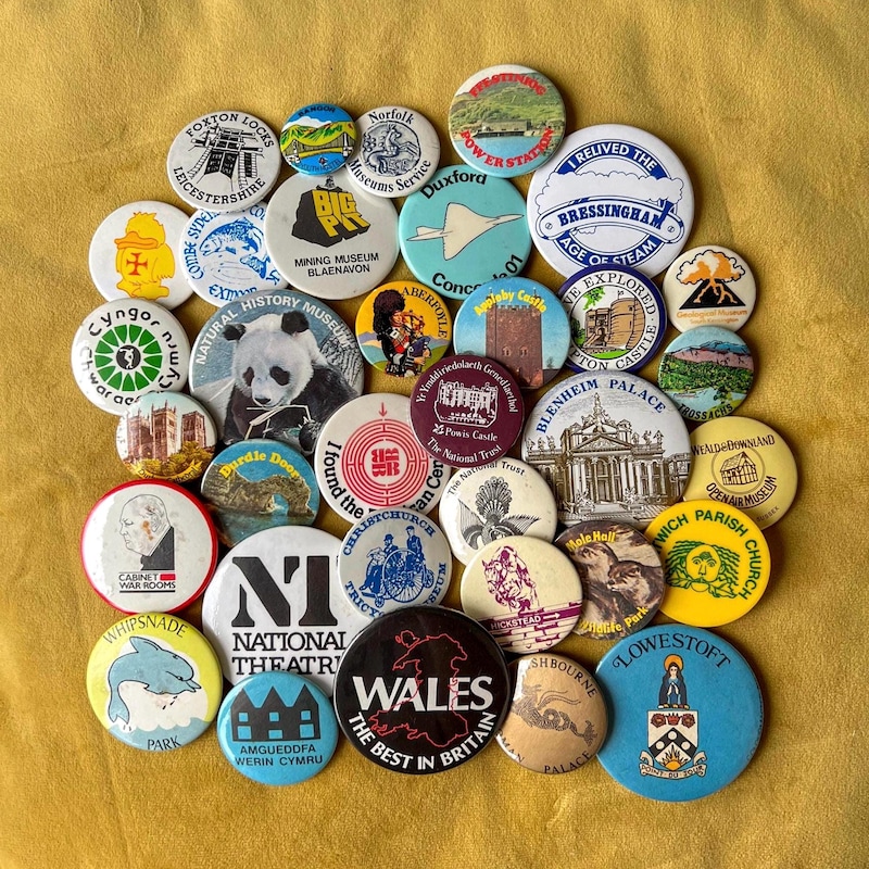 Retro Logo Pin Badges - Etsy UK