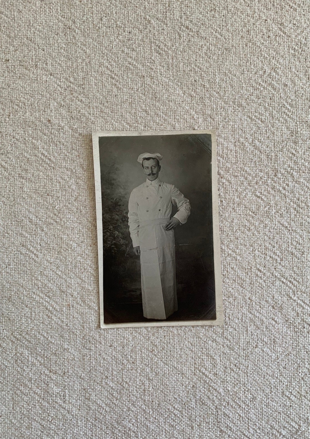 Vintage 1920s Man Chef Photograph Postcard - Etsy