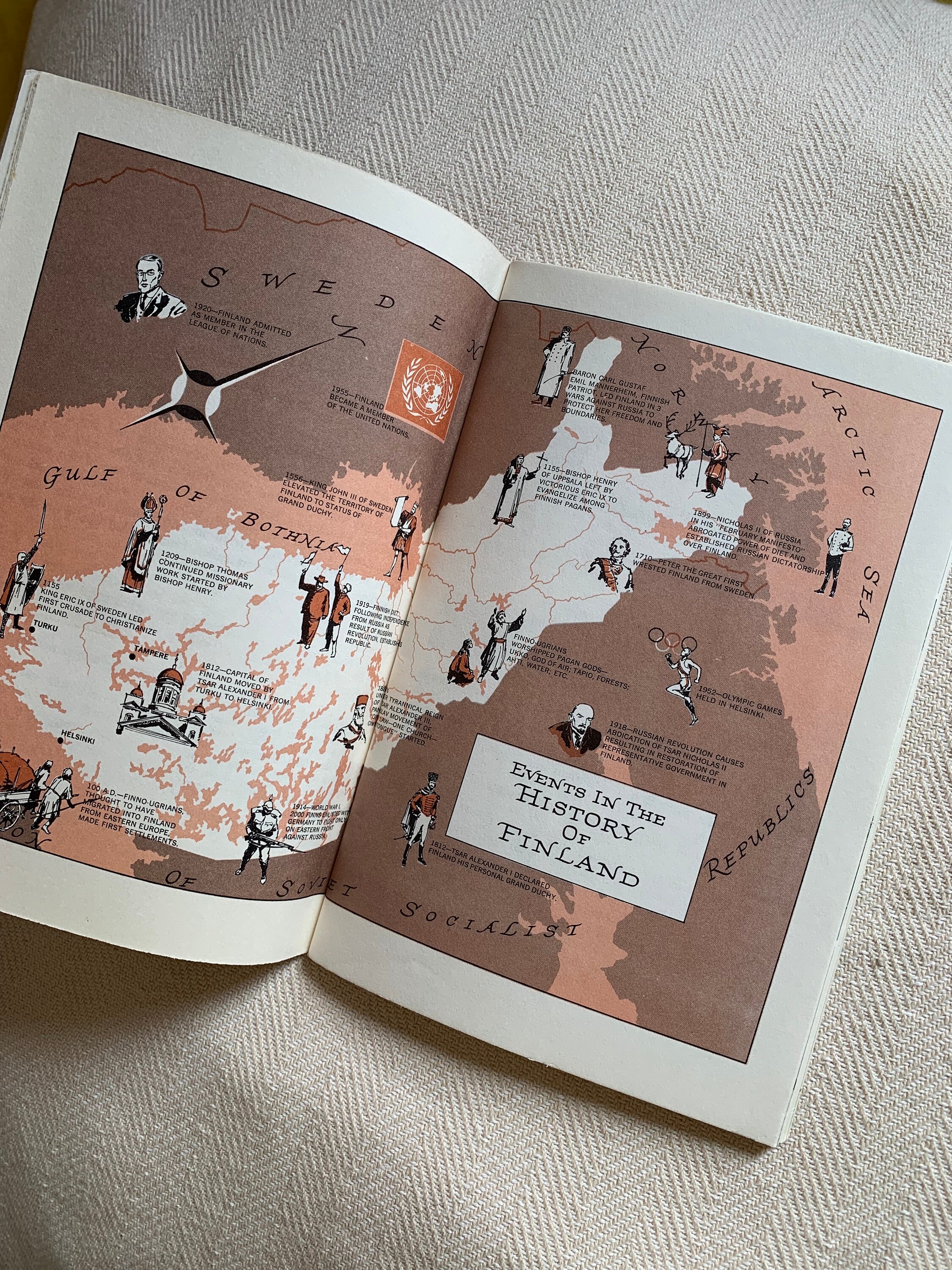 Vintage 1960s Travel Around the World Program Book Finland - Etsy