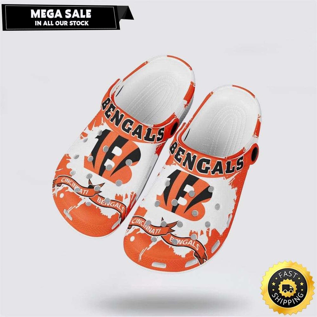 NFL Cincinnati Bengals Crocs Clog Shoes Show Your Team Spirit - Etsy