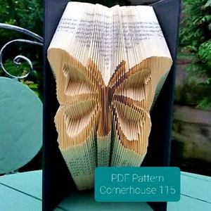 Pretty Butterfly Book Folding Pattern and Beginners Tutorial. Make Your ...