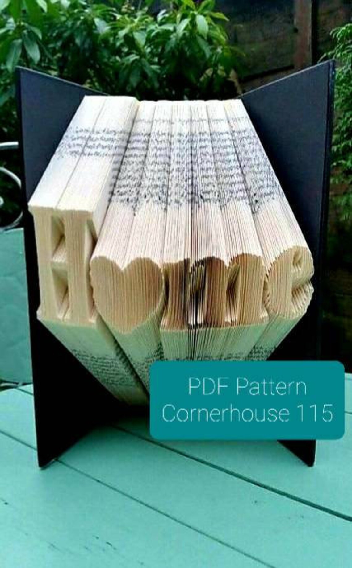 Home With a Heart Book Folding Pattern and Beginners Tutorial. New ...