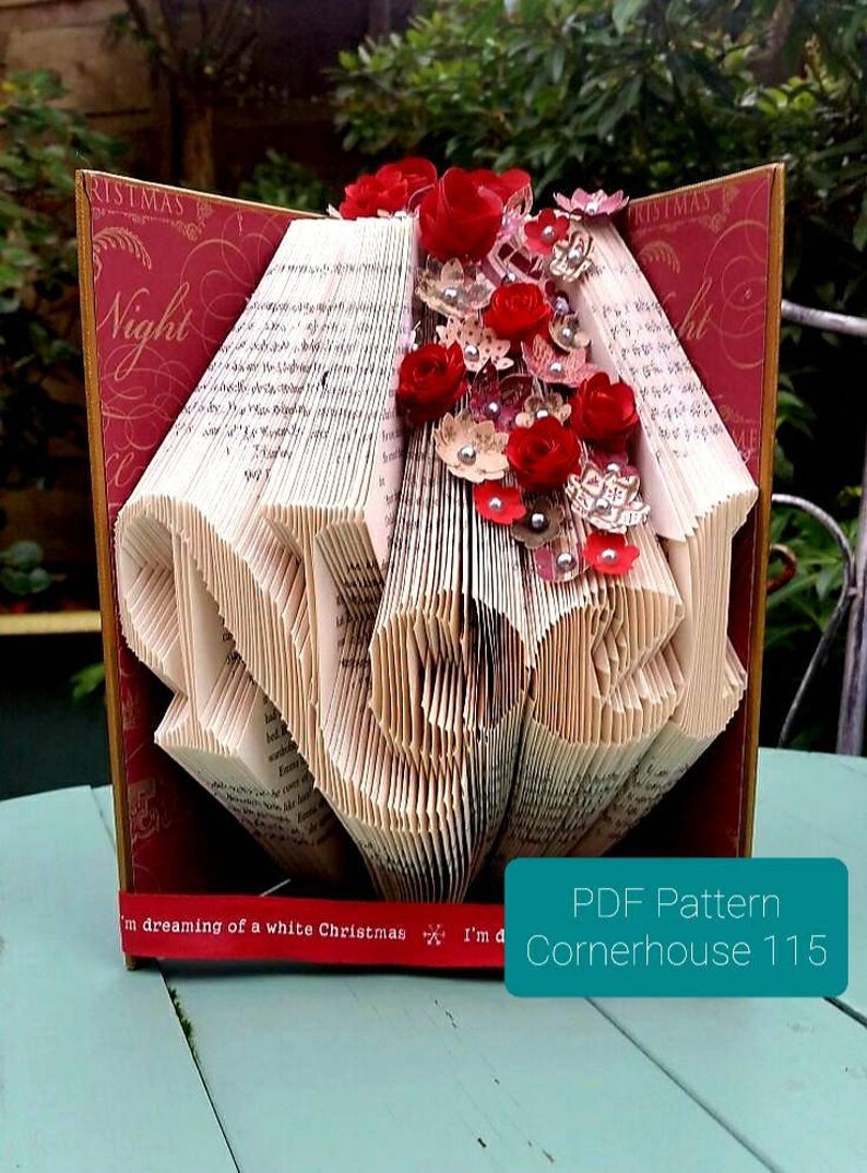 Noel Book Folding Pattern and Beginners Tutorial. DIY - Etsy