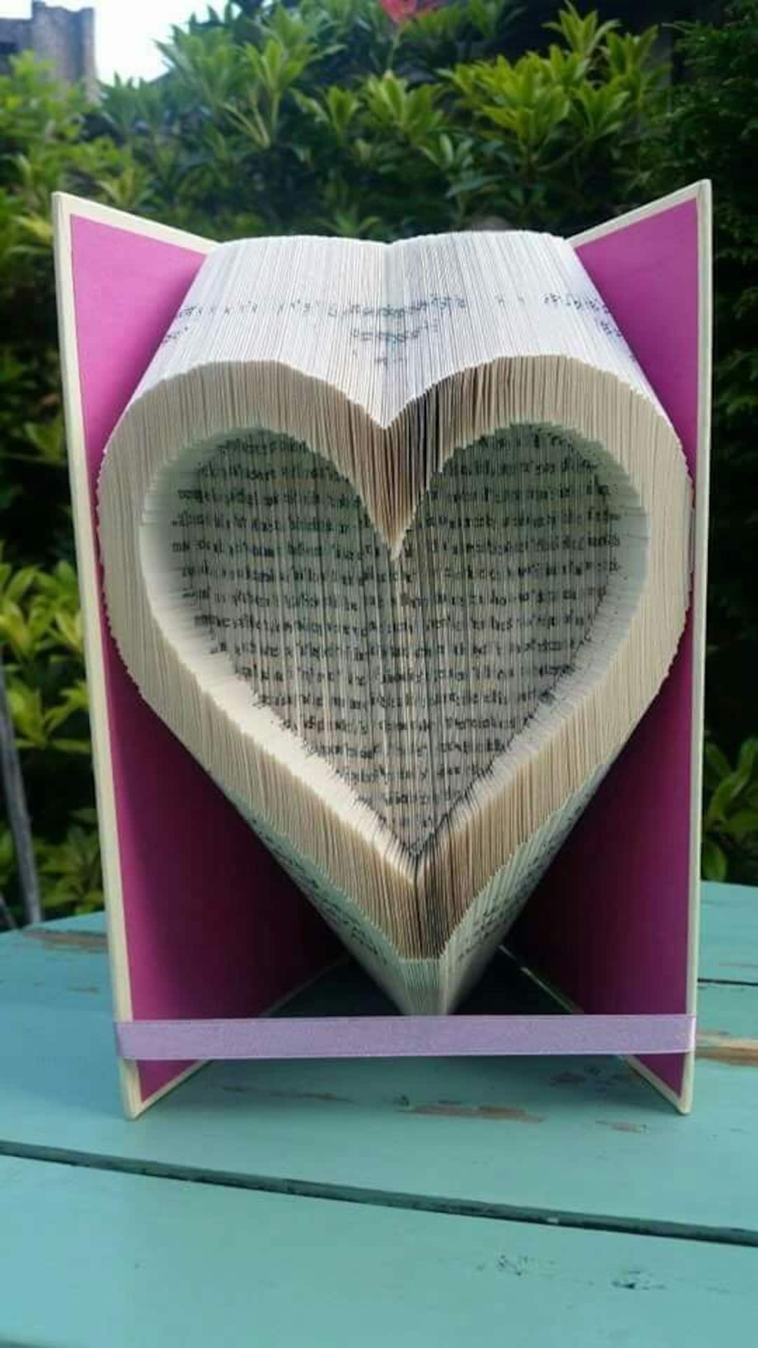 Heart Combi Book Folding Pattern and Beginners Tutorial. Make Your Own ...