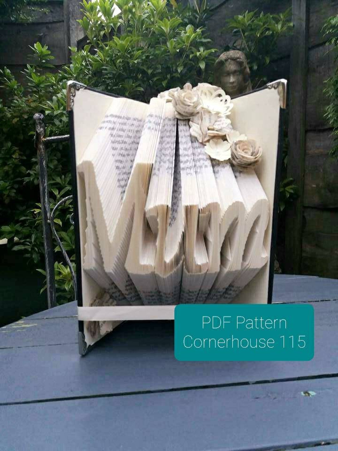 Mum Book Folding Pattern and Beginners Tutorial. Mothers Day Gift Idea ...