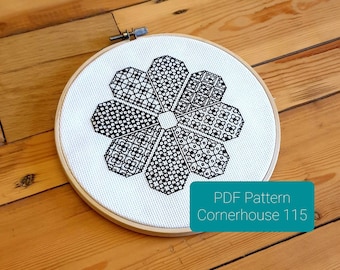 Backstitch Flower Bundle X3 Patterns. Beginners Embroidery Charts ...
