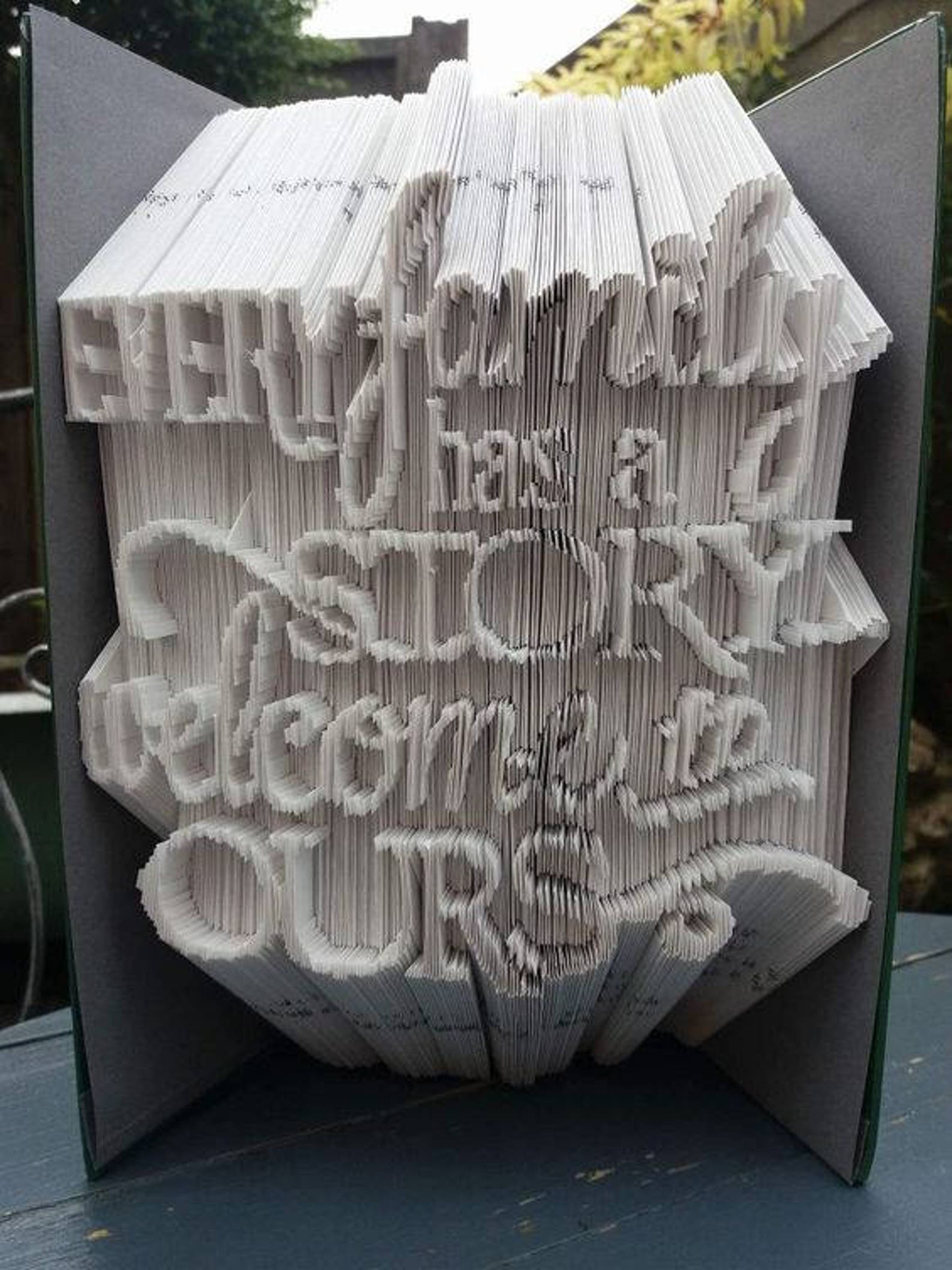 Family Story Book Art Pattern, 240f Book Folding Pattern Plus Tutorial ...