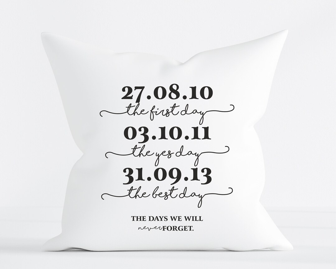 The Best Days Dates Memory Keepsake Memories Wedding Engagement ...