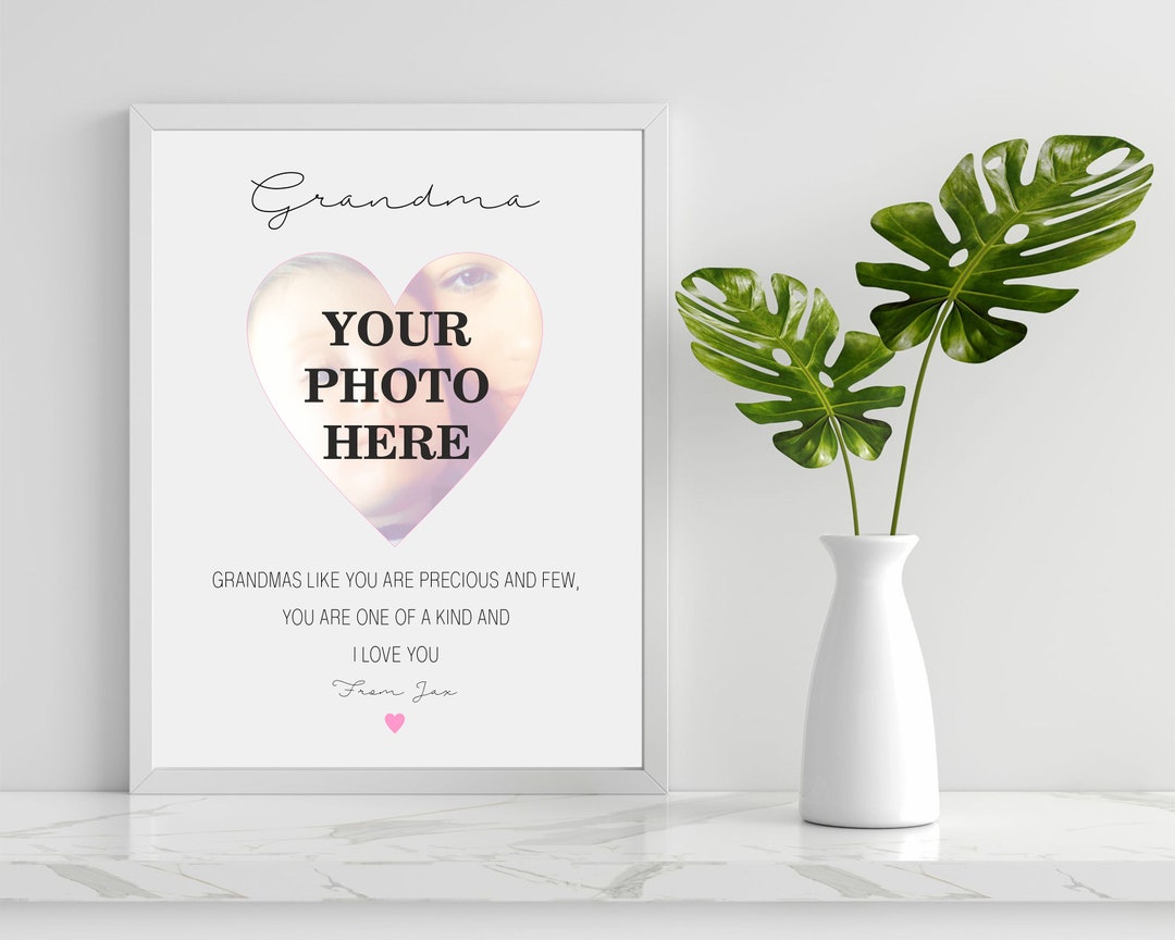 Grandma Granny Gran Nan Nanny Nanna Photo Quote Family Wall Art ...