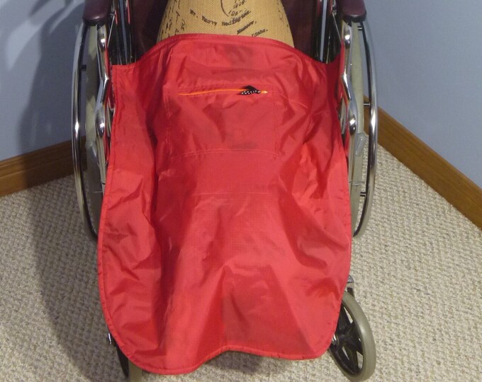 Waterproof WHEELCHAIR LAP BLANKET (mid-length), Leg Cover, Lap Mat, Zip ...