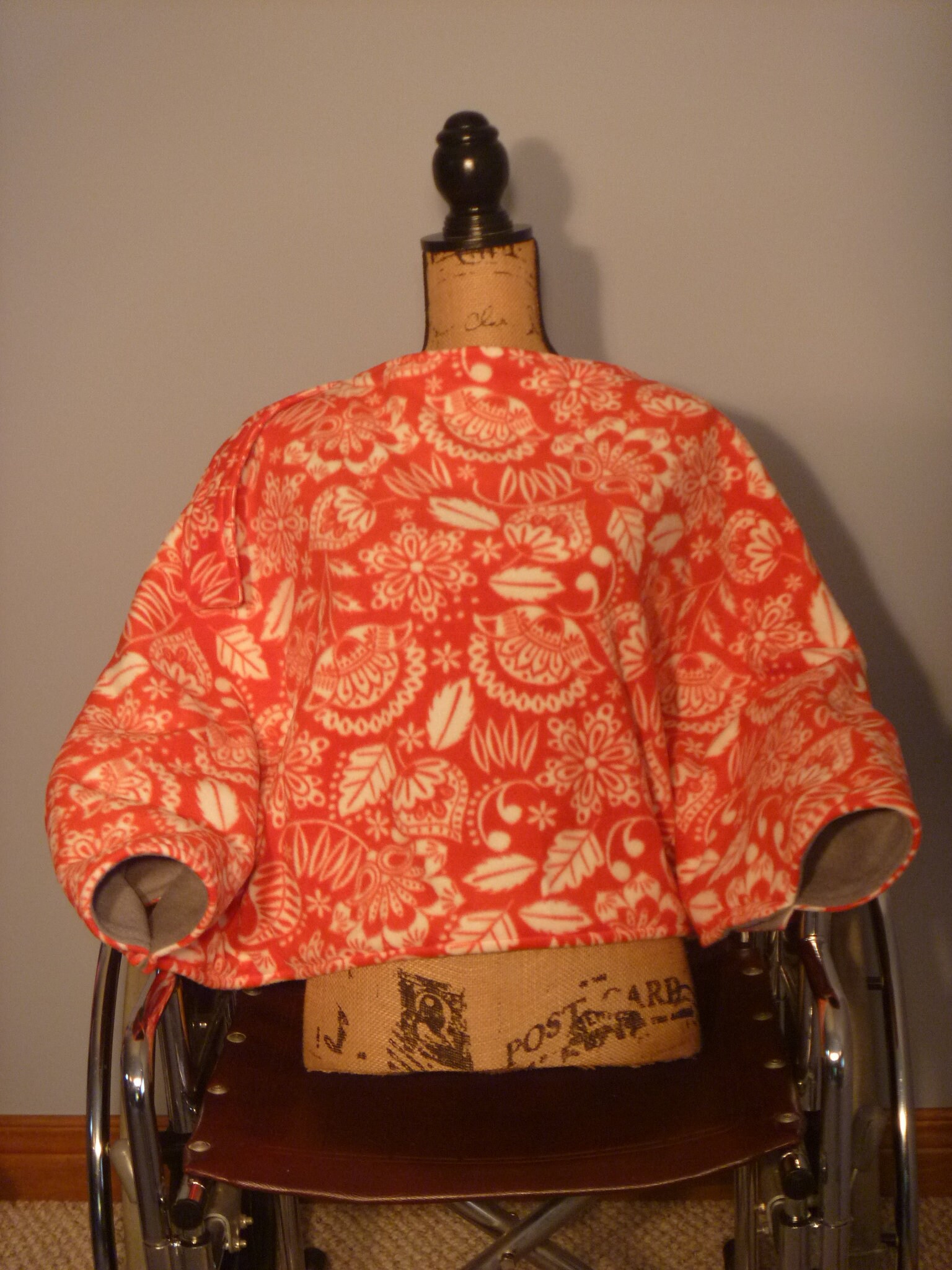 Backless WHEELCHAIR PONCHO Long Sleeve Adaptive Clothing | Etsy