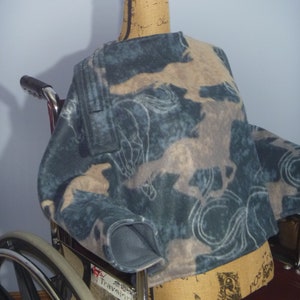 Backless WHEELCHAIR PONCHO, Adaptive Clothing, Short Length, Long ...