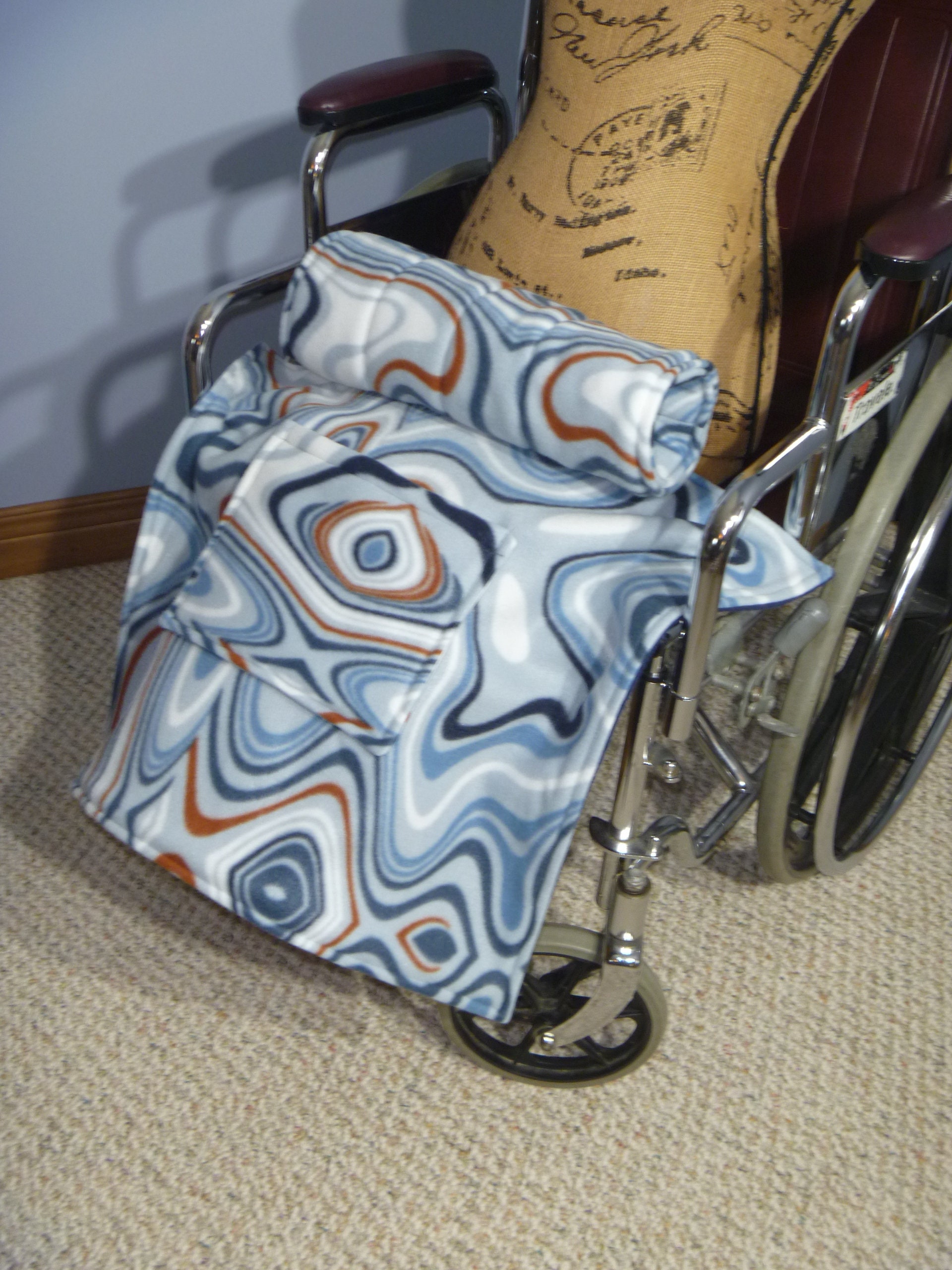 Hand MUFF / LAP BLANKET Combo Wheelchair Lap Mat W/ Hand - Etsy