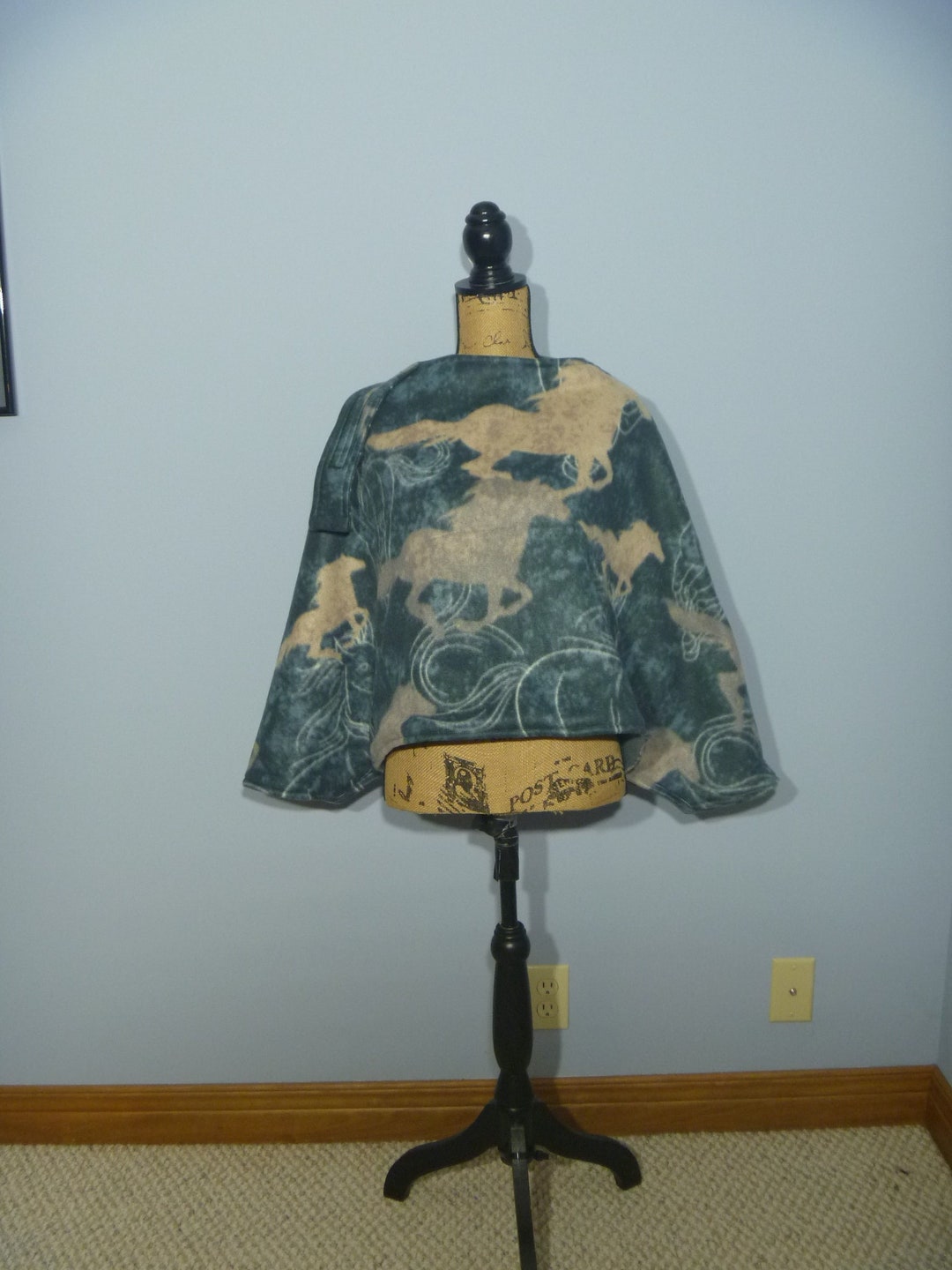 Backless WHEELCHAIR PONCHO, Adaptive Clothing, Short Length, Long ...