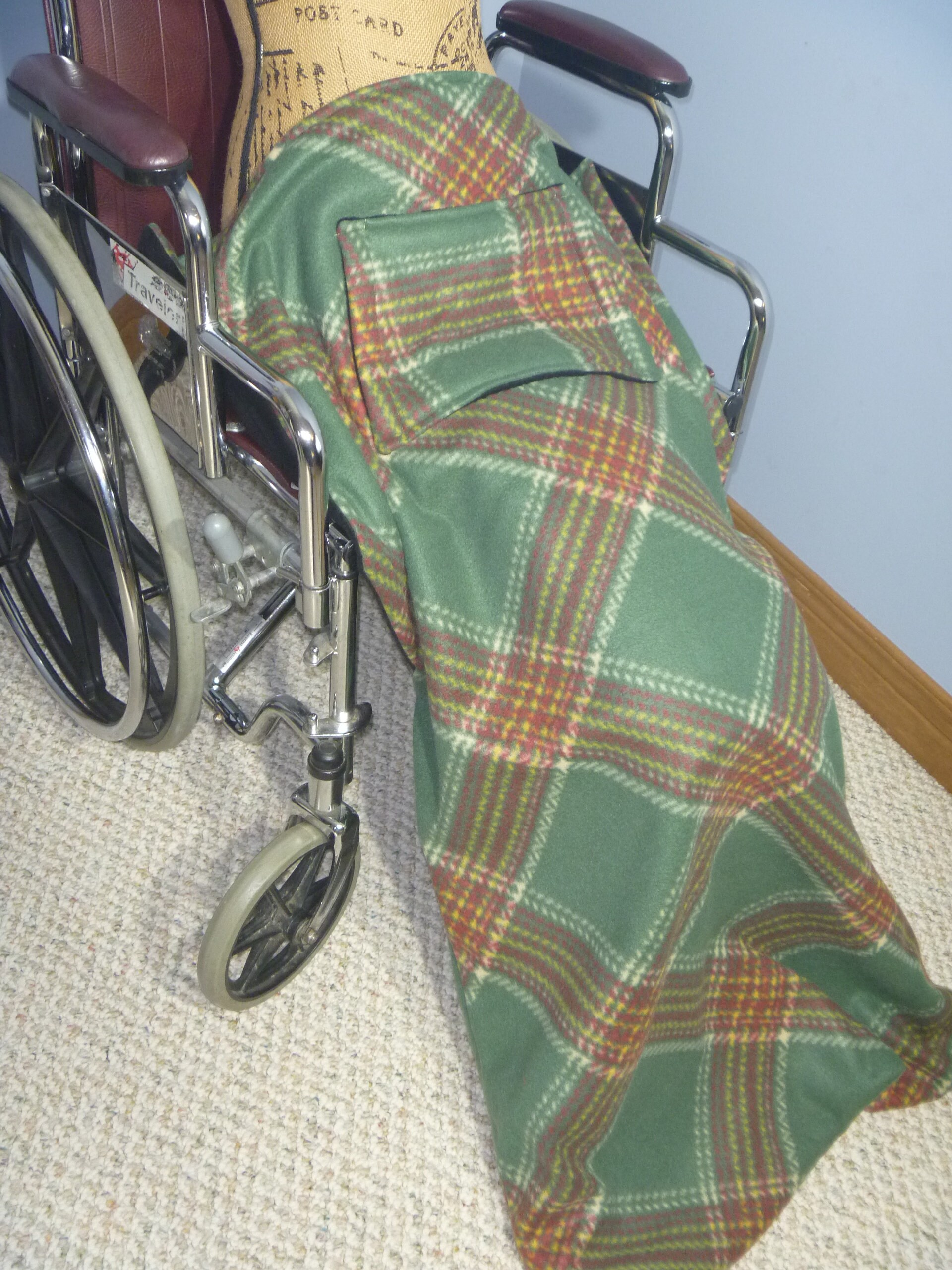 Plus-size* Wheelchair LEG POUCH BLANKET, Leg Pocket, Leg Cover ...