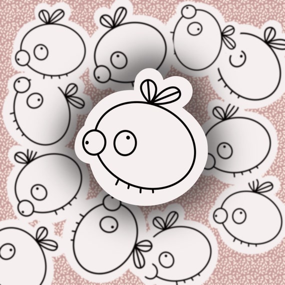 Cartoon Fly Doodle Sticker / Decal | Etsy