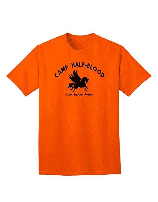 Men's Camp Halfblood T-shirt Orange, Easy Halloween Costume Shirt Camp ...