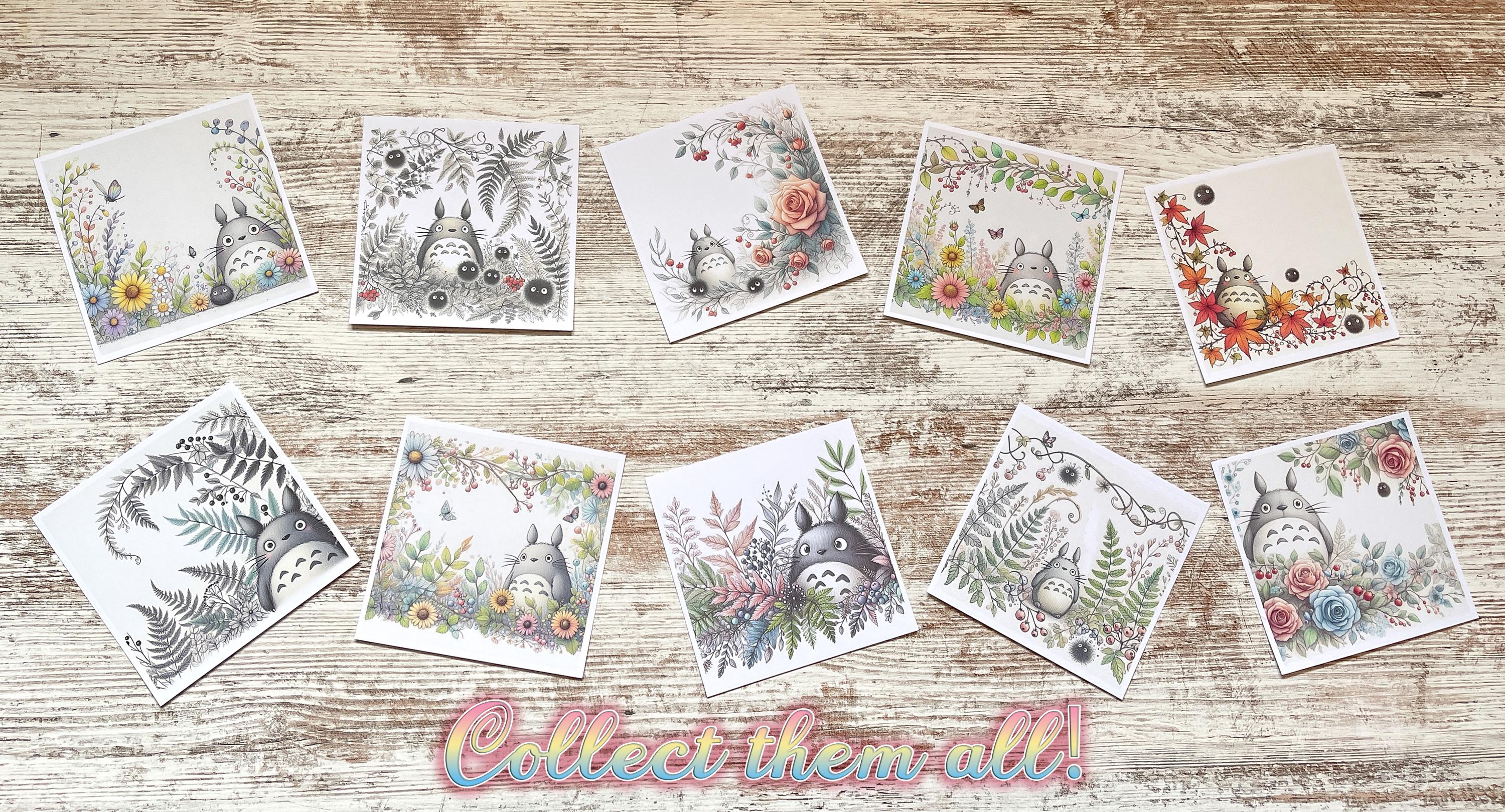 Lofi Totoro Chibi Art Print Kawaii Uwu Cute Anime Studio Wall Home ...