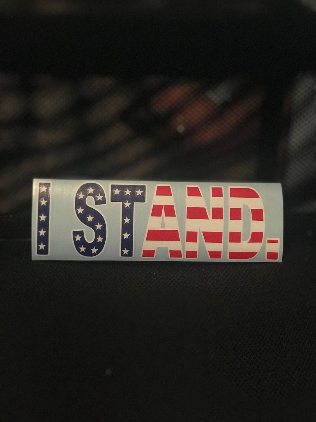 I Stand. American Flag Vinyl Decal - Etsy