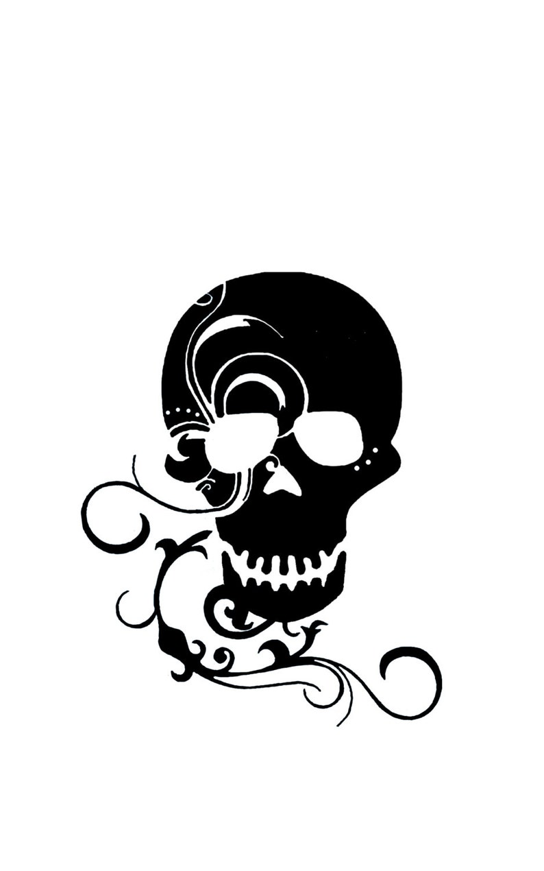 Skull Vinyl Decal | Etsy