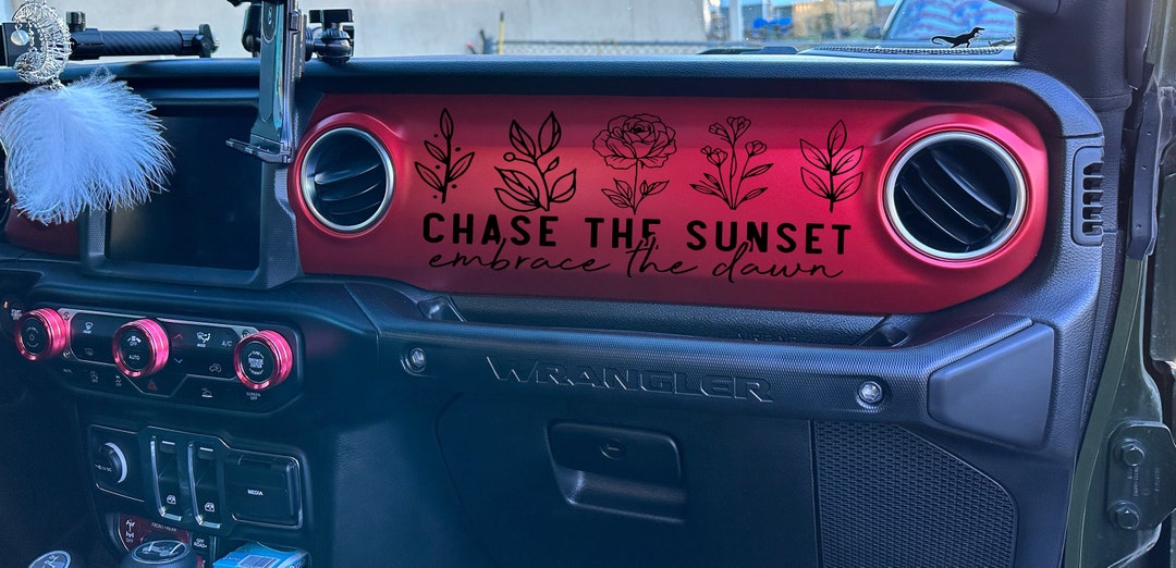 Chase the Sunset - Wildflowers - Offroad Suv Dash Decal - Etsy