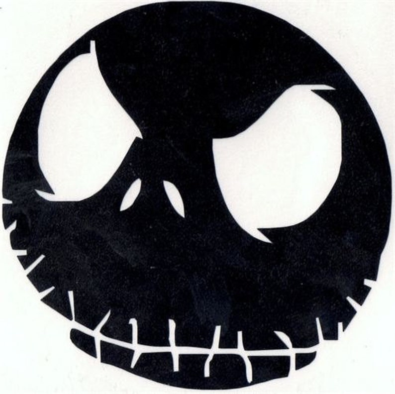 Nightmare Before Christmas Jack Skellington Vinyl Decal - Etsy