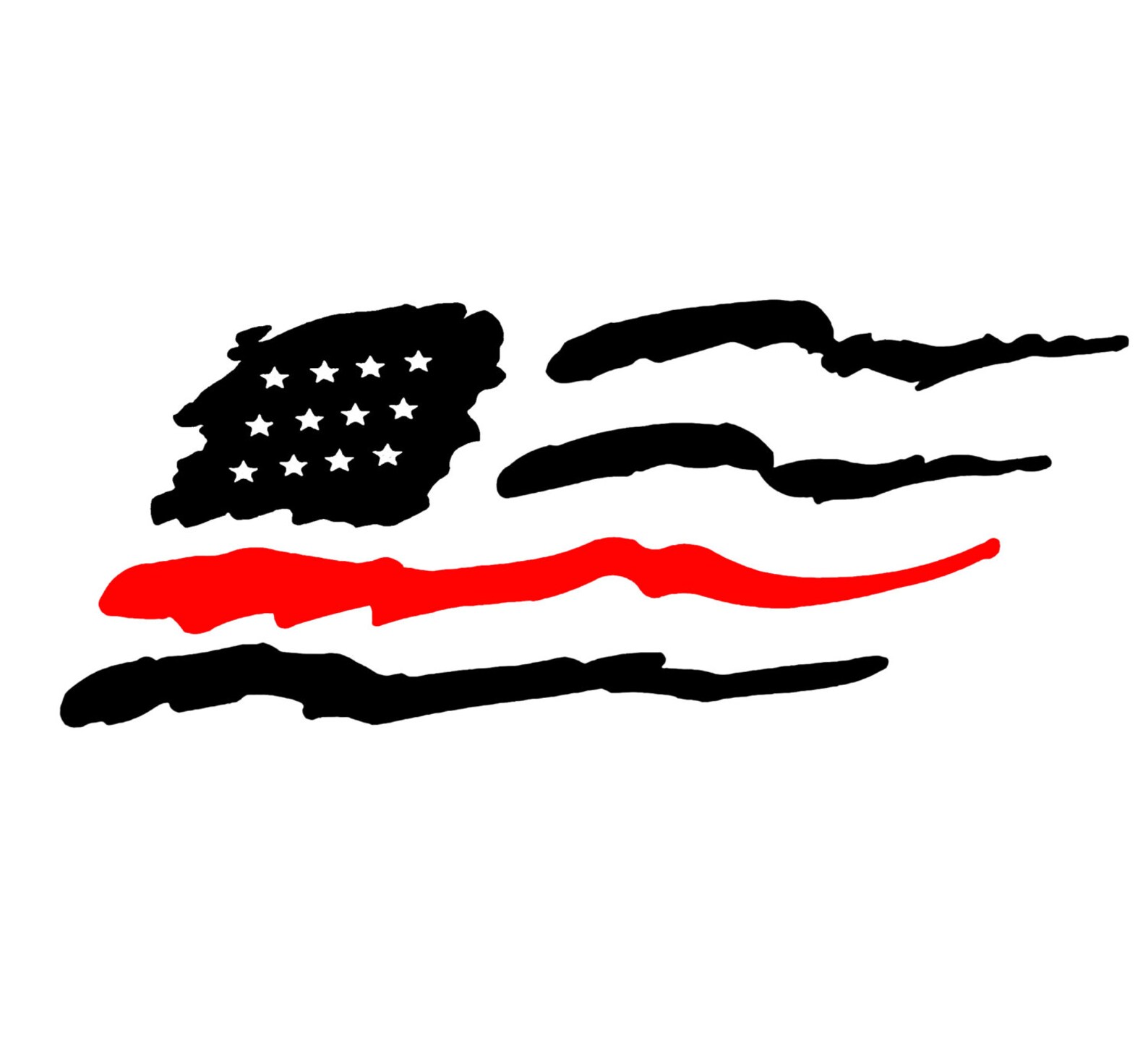 Thin Red Line - Firefighter Vinyl Decal - Etsy