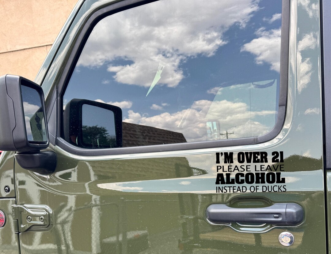 Leave Alcohol Not Ducks Vinyl Decal - Etsy