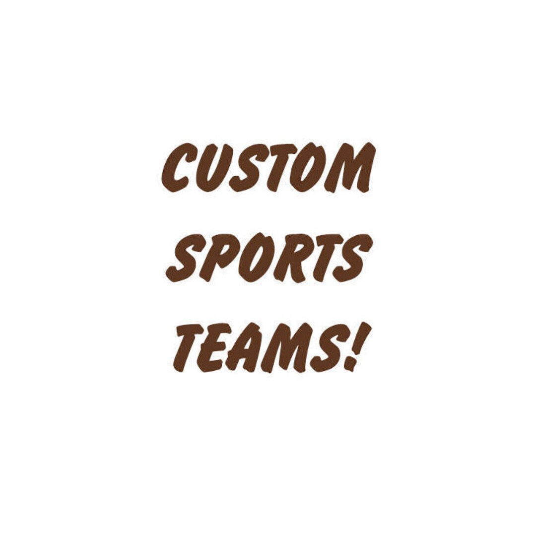Custom Sports Teams Vinyl Decal - Etsy