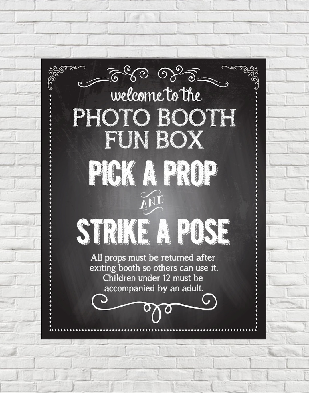 Photo Booth Props Sign (8x10) - Etsy