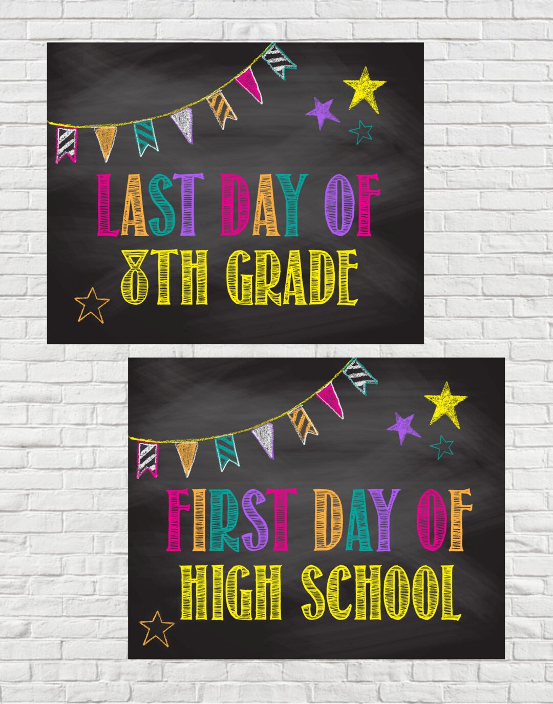 Last/first Day of School Posters - Etsy