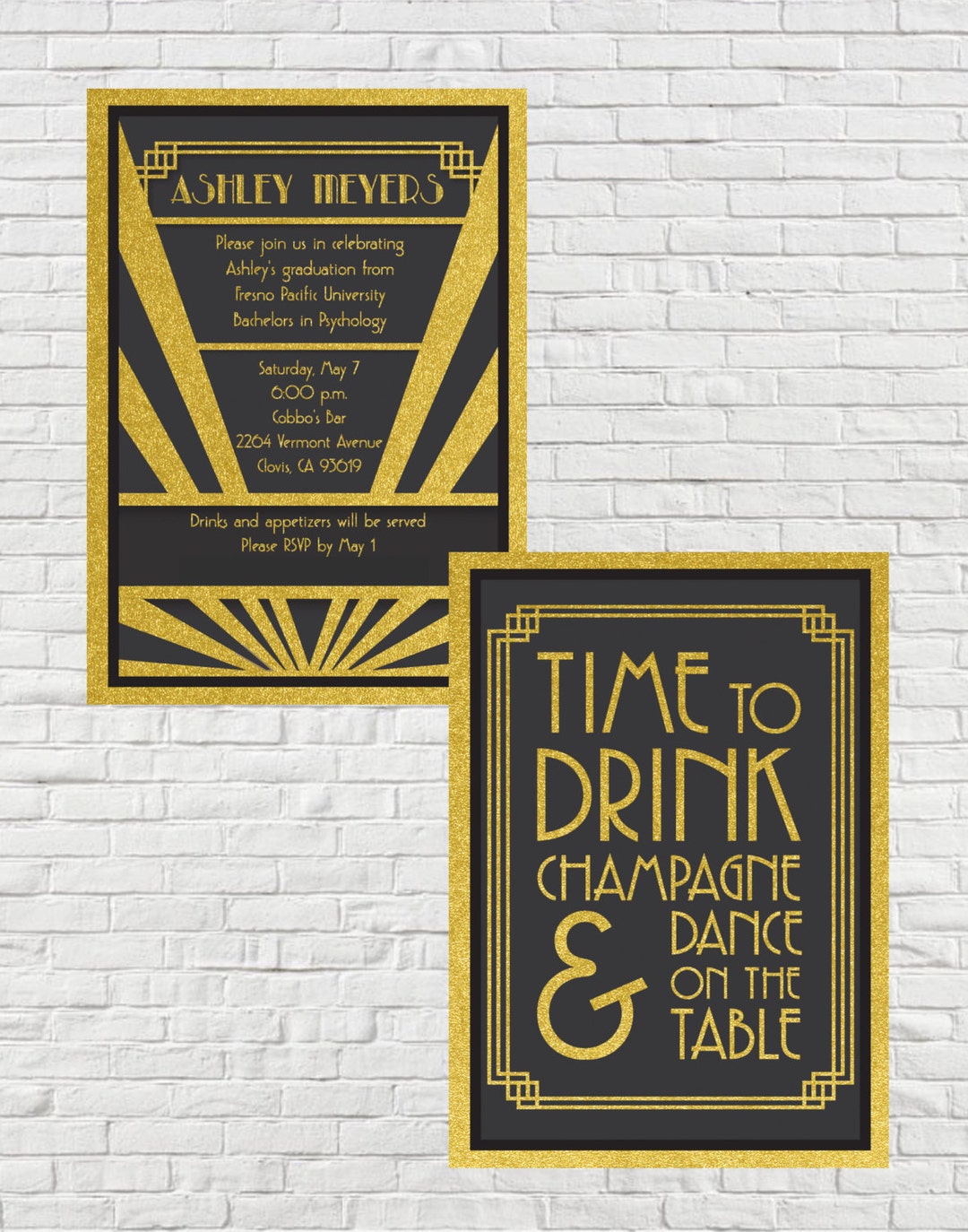 Great Gatsby - Graduation Invitation - Etsy
