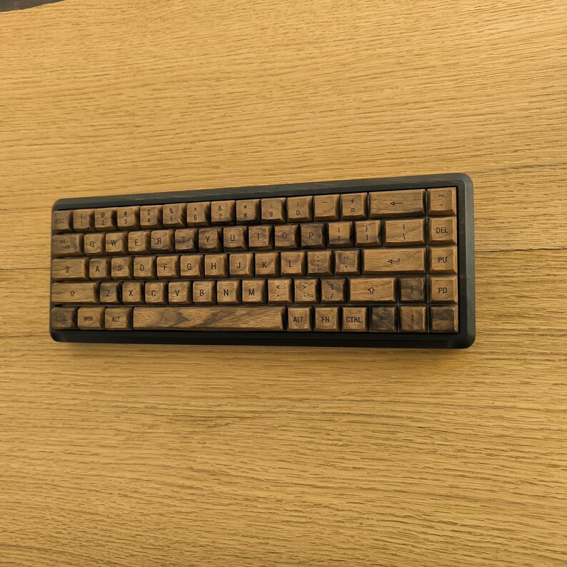 Luxury Handcrafted Walnut Keyboard | Unique Tech Gift for Him Artisan ...