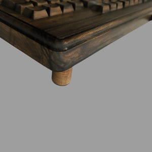 Wooden Keyboard MK-9 Retro Style Rustic Industrial Solid Walnut Wood ...
