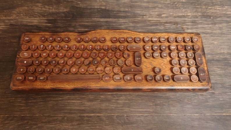 Wooden Keyboard Retro Style Keycaps - Etsy