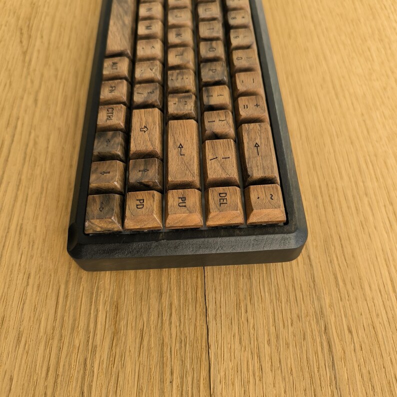 Luxury Handcrafted Walnut Keyboard | Unique Tech Gift for Him Artisan ...