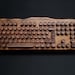 Retro Full Size Wooden Mechanical Keyboard | Solid Walnut Artisan ...