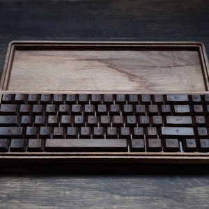 Wooden Keyboard Mx10 Custom Wood Mechanical Keyboard Walnut - Etsy Canada