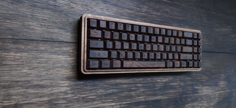 Wooden Keyboard Mx10 Custom Wood Mechanical Keyboard Walnut - Etsy Canada