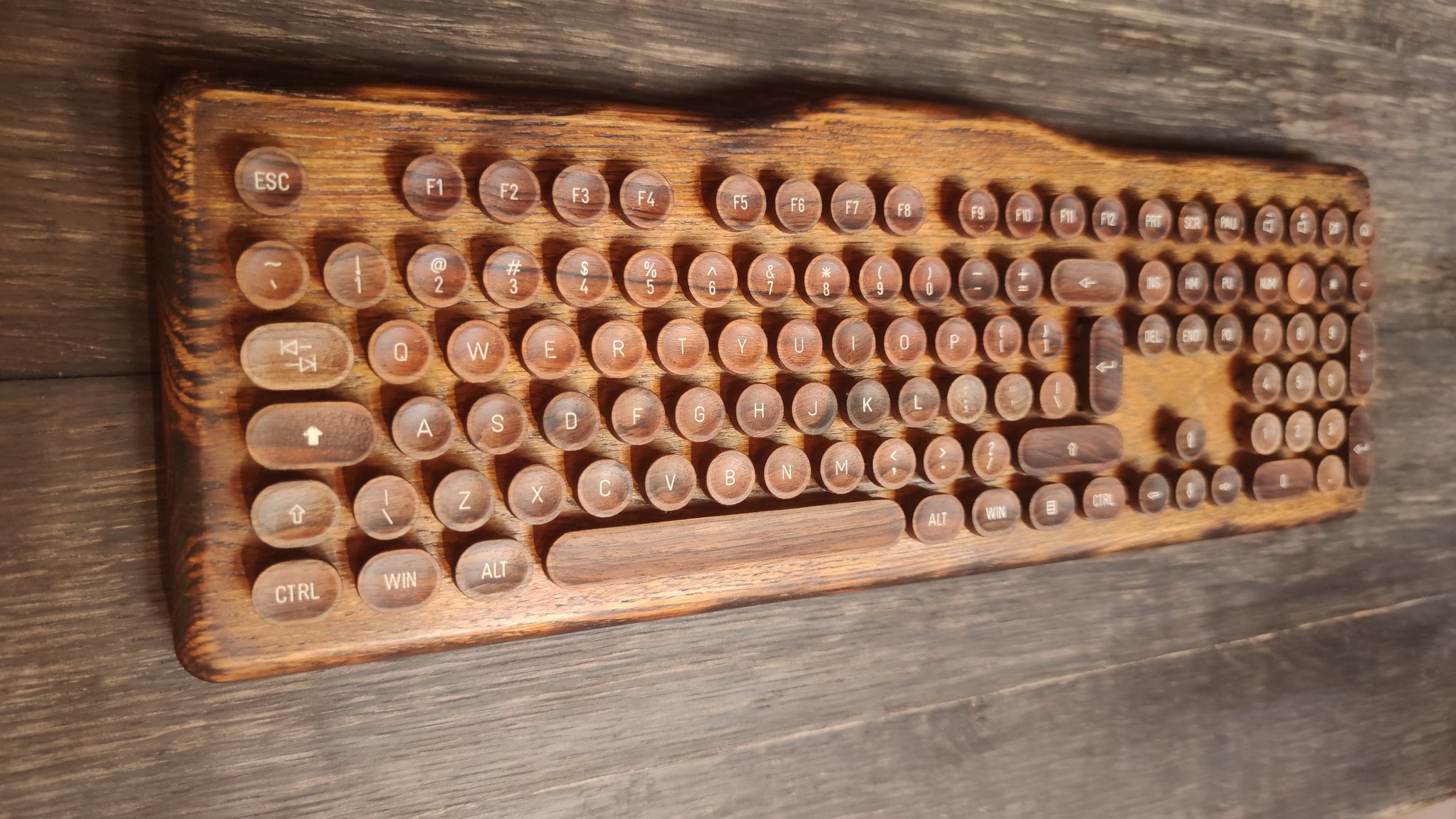 Wooden Typewriter Keyboard