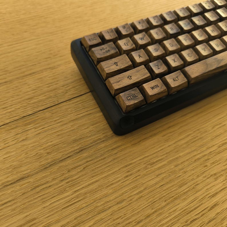 Luxury Handcrafted Walnut Keyboard | Unique Tech Gift for Him Artisan ...