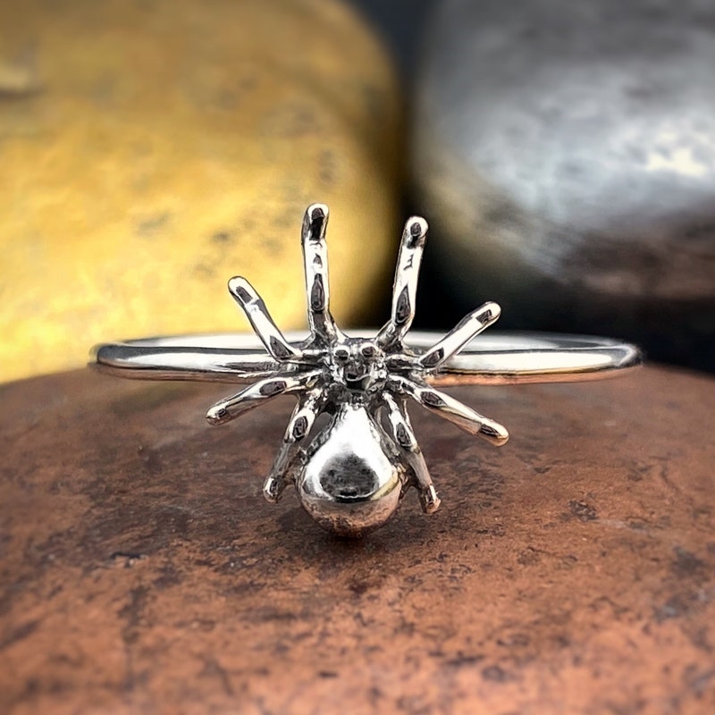 Silver Spider Ring - Etsy