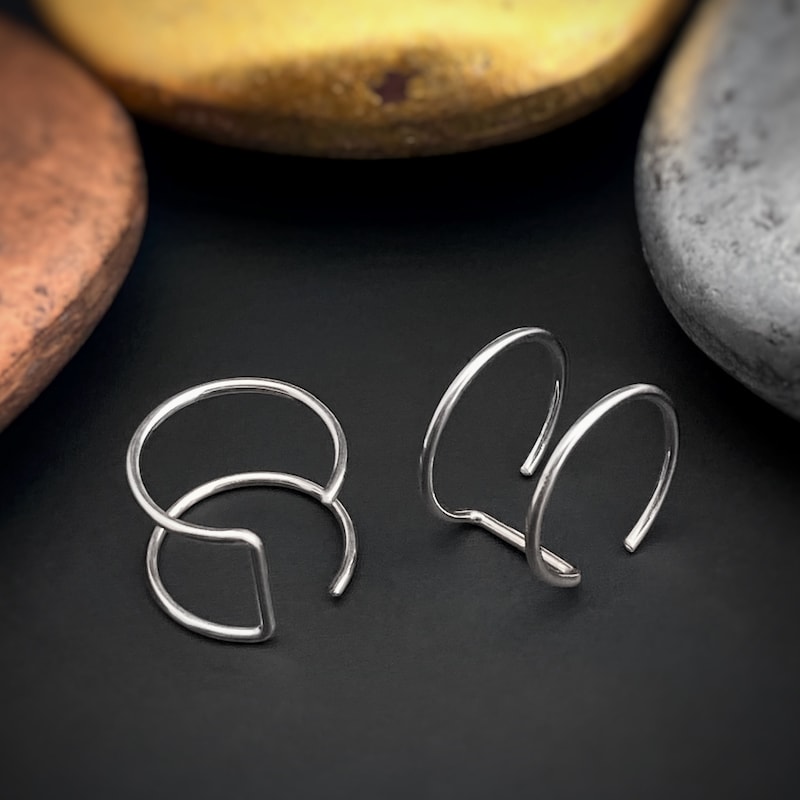 Two Hole Earrings - Etsy