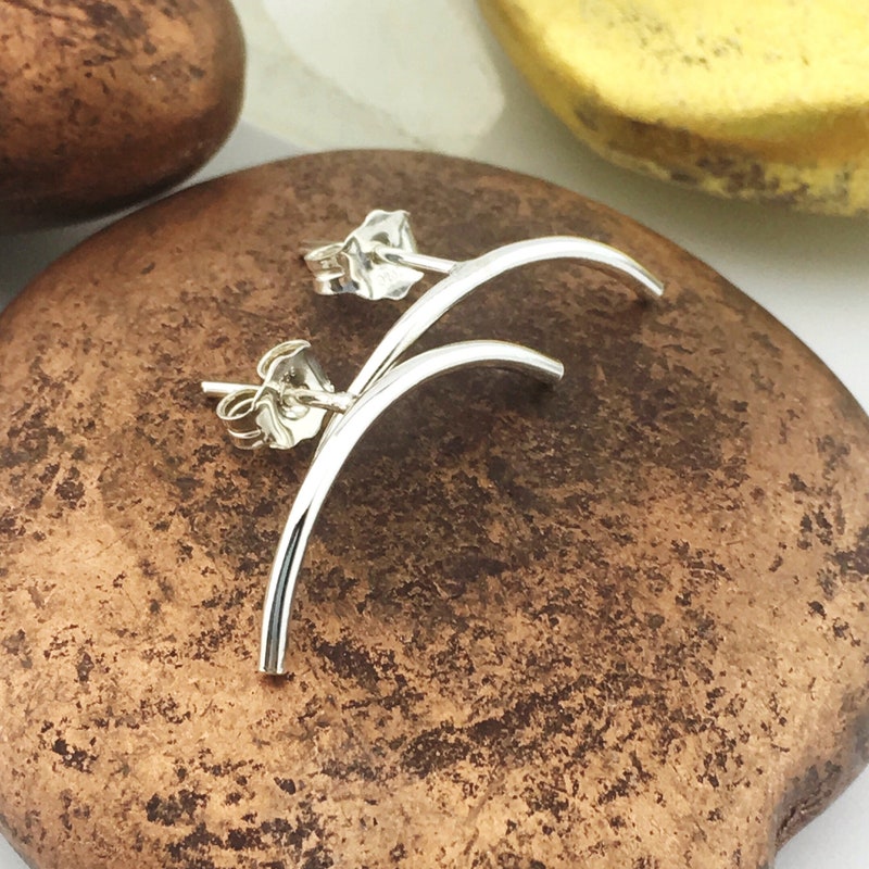 Curved Cartilage Earring - Etsy