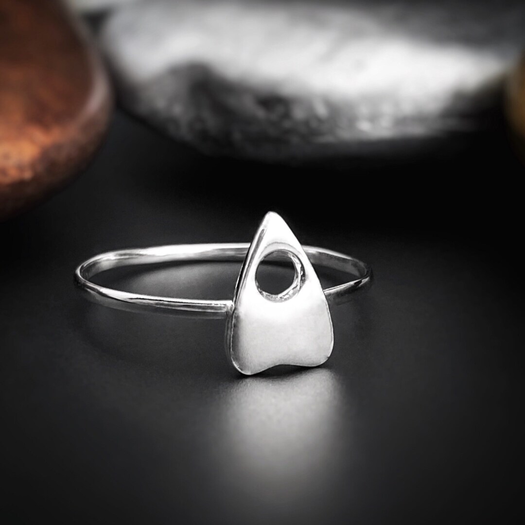 Sterling Silver Planchette Ring, Witchy Gothic Jewelry - Etsy