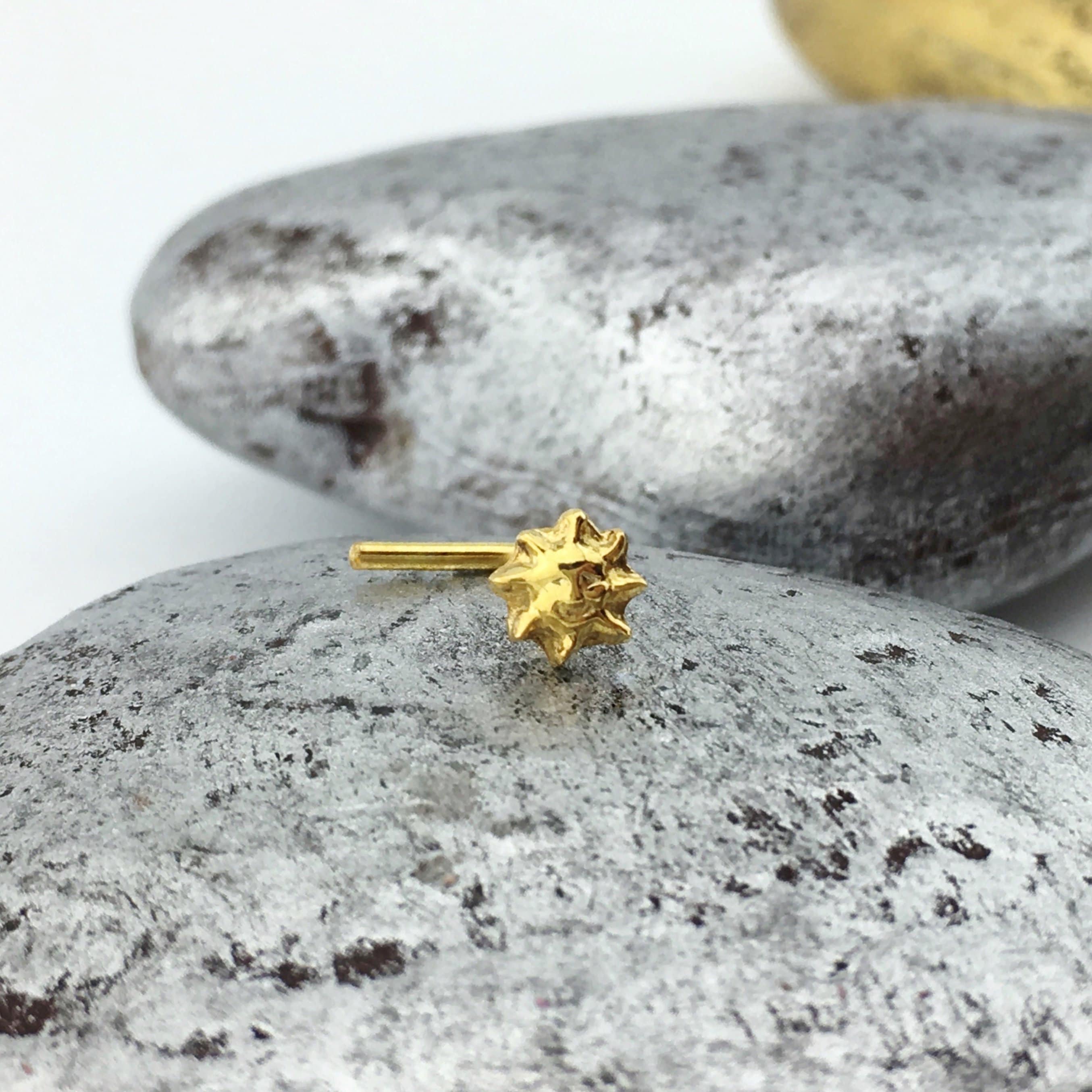 Sun Nose Ring Nose Bone Custom Nose Stud Sun Nose Stud | Etsy