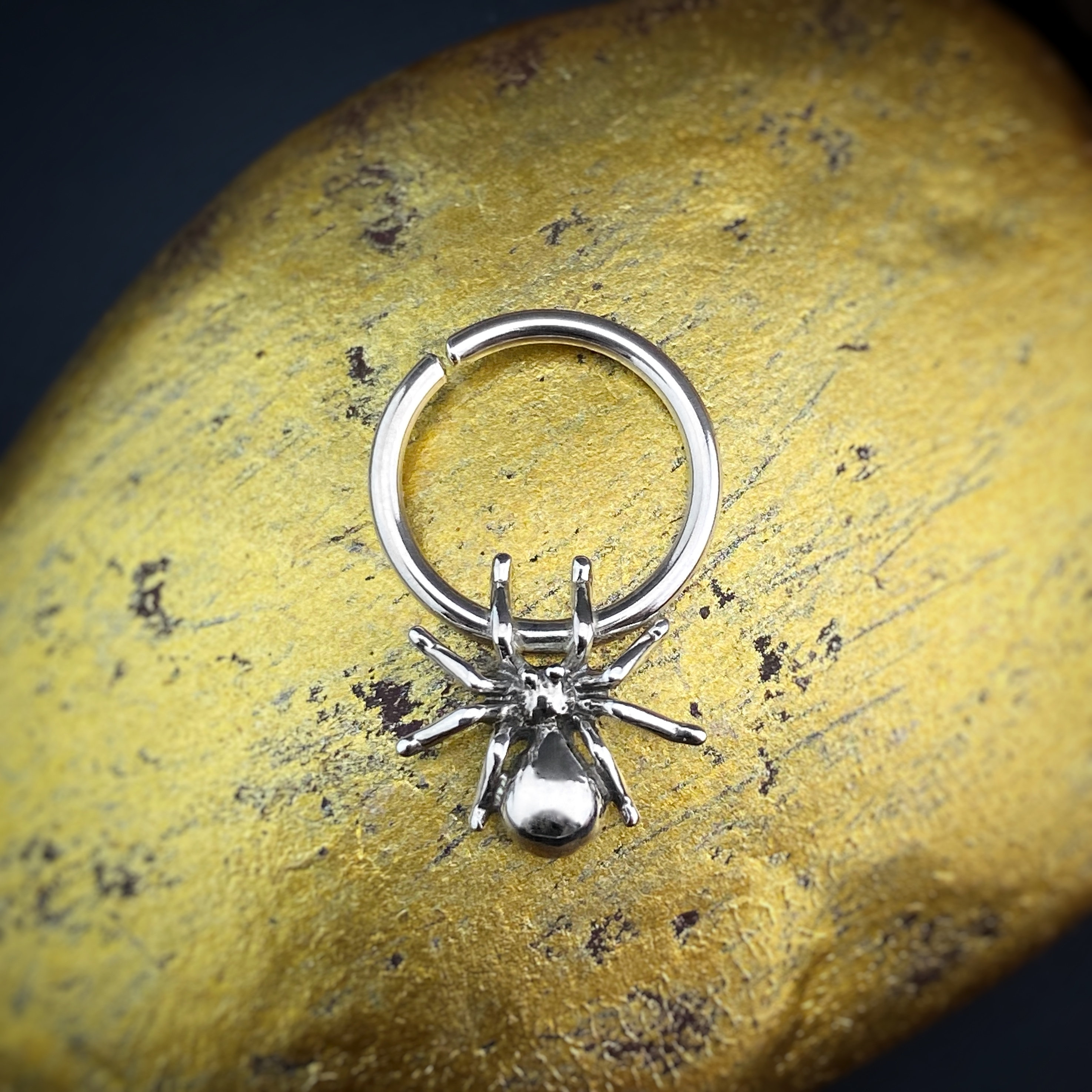 Spider Septum Septum Hoop Septum Ring Goth Punk Septum | Etsy