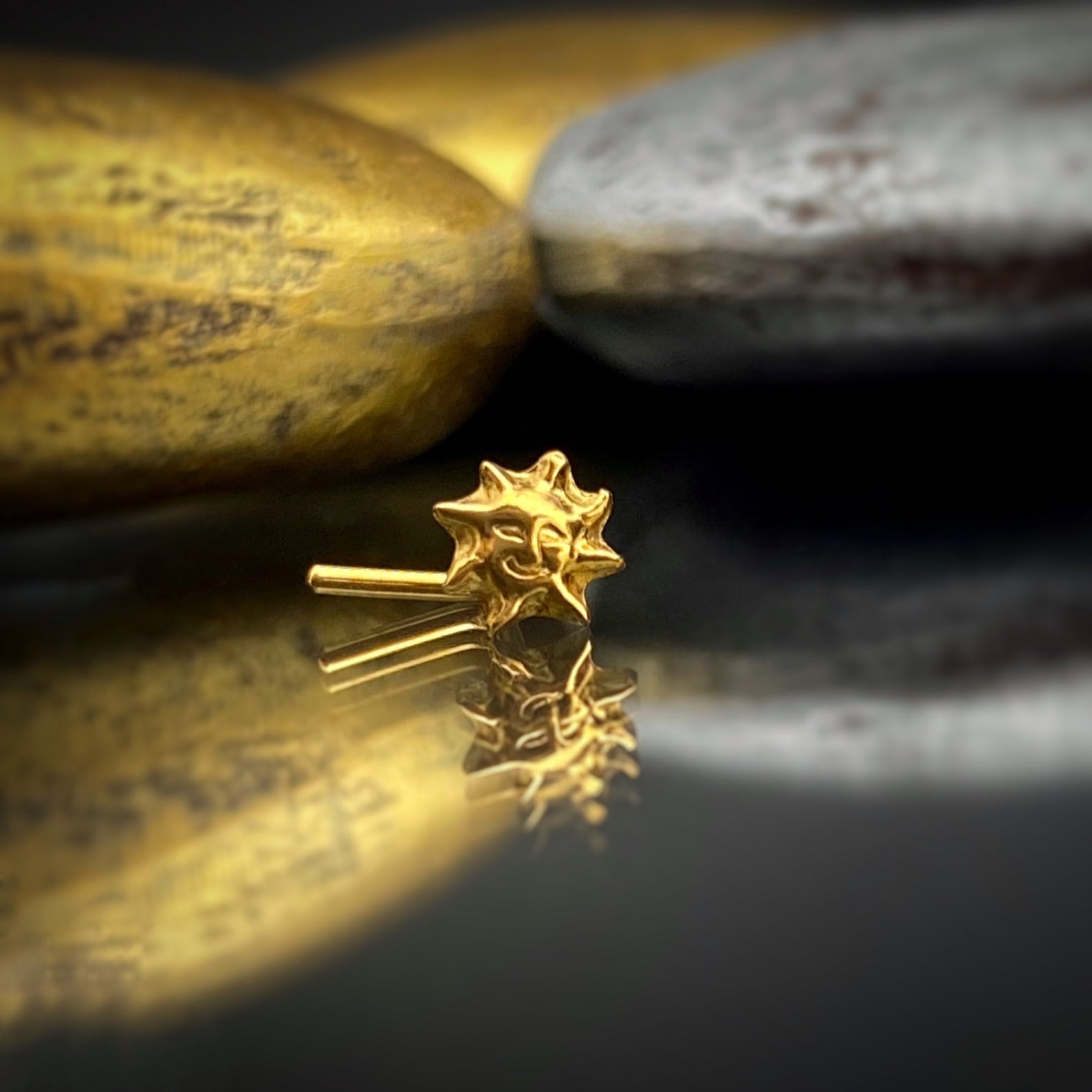 Sun Nose Ring Nose Bone Custom Nose Stud Sun Nose Stud | Etsy